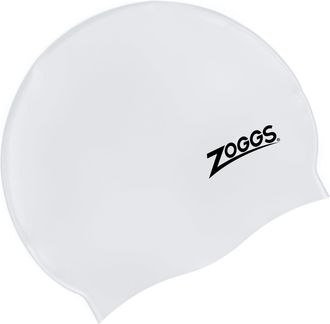 Zoggs Badekappe Silicone Cap, White, onesize, 300772