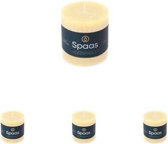 Spaas Rustikale Stumpenkerze 70/70 mm 25St. - elfenbein (Packung mit 4)