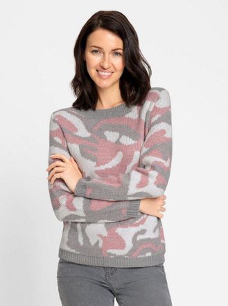 Witt Strickpullover Jacquard-Pullover Langarm Jacquard