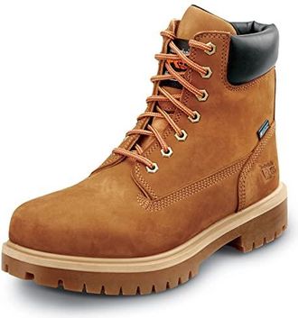 Timberland 6IN Direct Attach, Mens, Cinnamon, Soft Toe, EH, WP/Insulated, MaxTrax Slip-Resistant Work Boot (10.5 M)