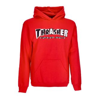 Thrasher Roter Hoodie mit individuellem Logodruck - - Sweatshirts & Hoodies - Herren - Rot - L