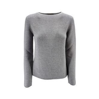 La Fileria Pull ras du cou - Femme - Pulls - Gris - Taille: 44 FR