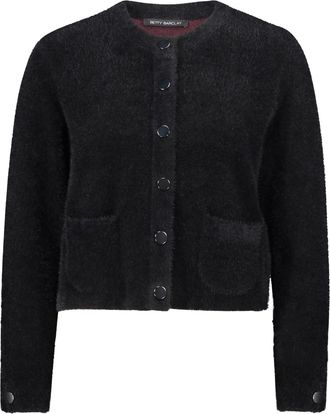 Betty Barclay Damen Strick-Cardigan mit aufgesetzten Taschen 38, Schwarz