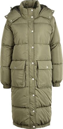 Oxmo OXAlba Damen Wintermantel Parka Steppmantel mit Kapuze, Gr&ouml;&szlig;e:XL, Farbe:Dusty Olive (180515)