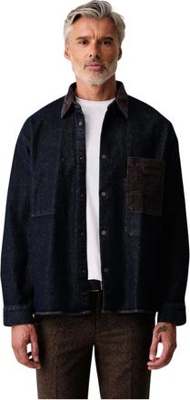 A|X Armani Exchange Chemise en jean - Homme - Vestes - Bleu - Taille: M