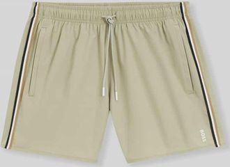 HUGO BOSS Regular Fit Badeshorts mit Logo-Details Modell ICONIC