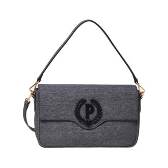 Pollini Denim Schultertasche - - Bags - Damen - Grau - ONE SIZE