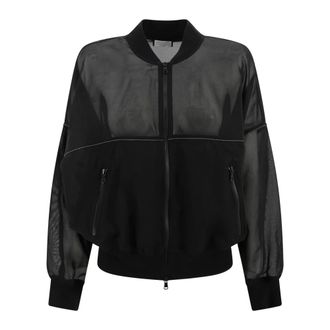 Brunello Cucinelli Femme, Vestes, Noir, Taille: 38 FR Pull Bomber Noir D&eacute;tails Bijoux
