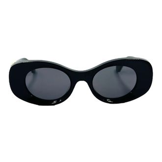 Loewe Beveled Oval Sonnenbrille - - Accessories - Damen - Schwarzk - ONE SIZE