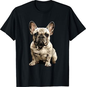 Whyitsme Design Cremefarbene franz&ouml;sische Bulldogge T-Shirt