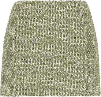 Gucci Minirock aus Boucl&eacute; - Gr&uuml;n