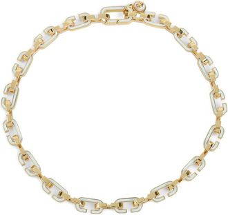 Casablanca Enamelled Link Chain Necklace