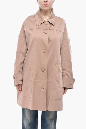 Dries Van Noten Cotton Coat RISTON with Covered Buttons size Xs