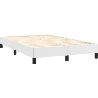 vidaXL Cadre de lit sans matelas blanc 120x190 cm similicuir Vidaxl