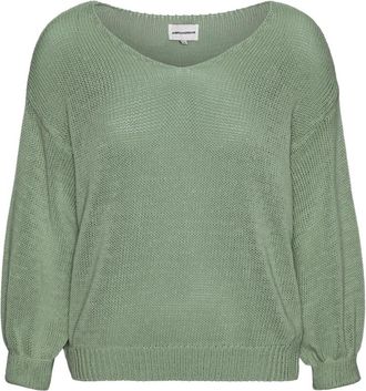 Americandreams Americandreams, Femme, Pulls, Vert, Taille: 40 FR Milana LS Light Cotton Knit