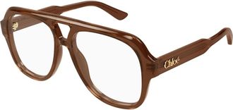 Chlo&eacute; unisex, Accessoires, Brun, Taille: 56 MM Lunettes de soleil Aviateur