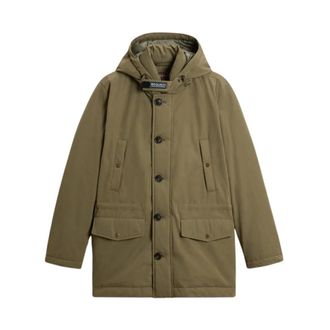 Woolrich Parka en toile de montagne - Homme - Manteaux - Vert - Taille: L