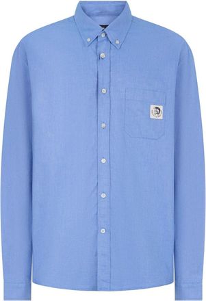 Diesel Homme, Chemises, Bleu, Taille: 2XL Chemise &agrave; manches longues