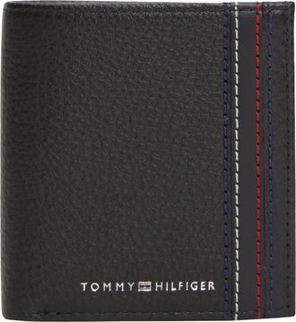 Tommy Hilfiger Herren Th Central Trifoild Am0am14230 Kartenhalter, Black (Black)