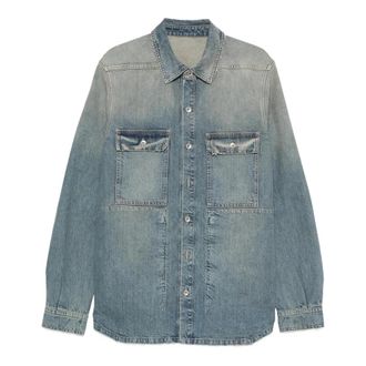Rick Owens Denim Outershirt Jacke - - Jackets - Herren - Blau - L
