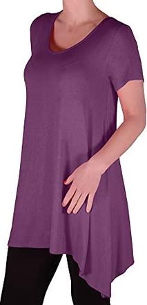 Eye Catch Oversize - Haut Long asymétrique Manches Courtes Grandes Tailles - Geneva - Femme