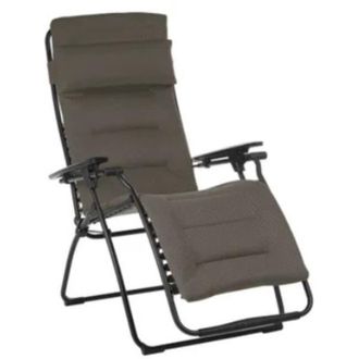 Lafuma Mobilier Lafuma Mobilier - Gepolsterte Zero-Gravity-Relaxliege-Garten - Futura - AirComfort - Braun Taupe