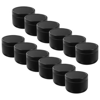 Amosfun 12 St&uuml;ck Kerzendosen aus Wei&szlig;blech mit Deckel 2oz Luftdichte Balsamtiegel f&uuml;r Selbstgemacht Kerzen Aufbewahrung Reise Metallbeh&auml;lter f&uuml;r Kleine Gegens