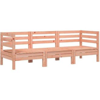 vidaXL Gartensofa 3-Sitzer Massivholz Douglasie Vidaxl