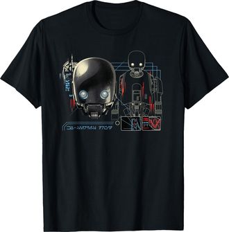 Star Wars Andor Season 2 K-2SO KX-Series Droid Readout T-Shirt