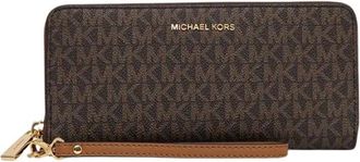 Michael Kors Gro&szlig;e Logo Continental Geldb&ouml;rse - - Accessories - Damen - Braun - ONE SIZE