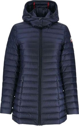 Jott Jott - Long Hooded Down Coat - Femme - Vestes - Bleu - Taille: 36 FR