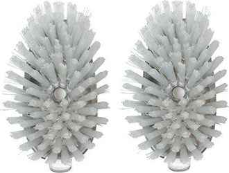 Oxo Steel Seifenspender, Spülbürste, Nachfüllpack, 2 Stück, Synthetik, Weiß, 2 Count (Pack of 1), 2