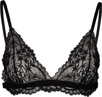 Dolce & Gabbana Femme, Sous-v&ecirc;tements, Noir, Taille: 44 FR Soutien-Gorge en Dentelle Noire Sensuel