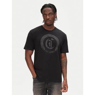Just Cavalli T-Shirt 78OAHE22 Schwarz Regular Fit