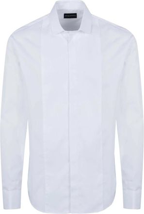 Armani Klassisches Langarmhemd - - Shirts - Herren - Wei&szlig; - S