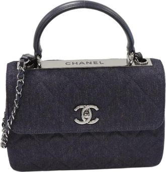 Chanel Pre-owned Denim sacs-main - Femme - Pre-owned - Bleu - Taille: ONE Size