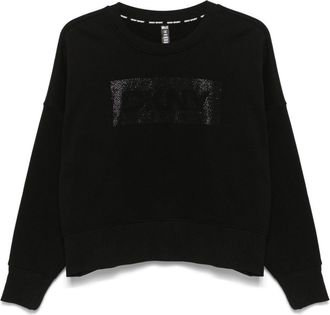 DKNY Sweatshirt mit Logo-Verzierung - Schwarz