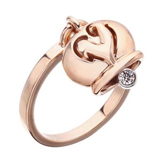 CHANTECLER Ros&eacute;gold Glockenf&ouml;rmiger Diamantring - - Accessories - Damen - Gelb - 53 MM