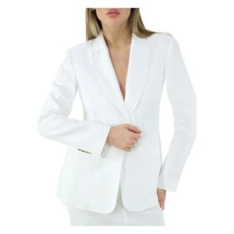Elisabetta Franchi Femme, Vestes, Blanc, Taille: 38 FR Blazer Ivoire