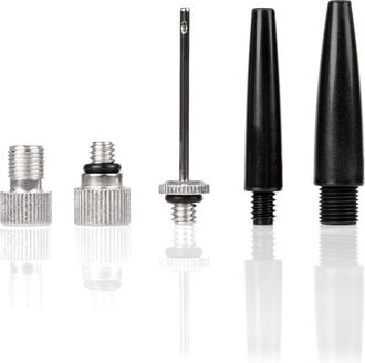 Sport-Tec Universal Ventil-Set 5-TLG., 1x Nadelventil, 2X Kegelventil, 2X Ventiladapter