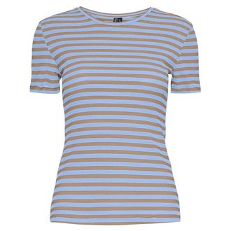 Pieces Pieces Damen Pcruka Ss Top Noos Bc, Hydrangea/Stripes:silver MinkL