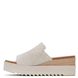 Toms 10019756 Diana Mule - Damen Schuhe Pantoletten - Natural, Gr&ouml;&szlig;e:37 EU