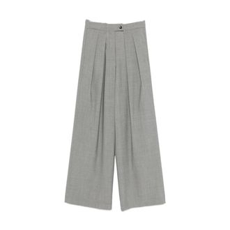 Nine In The Morning Femme, Pantalons, Gris, Taille: W28 Sandra Pleated Pantalons