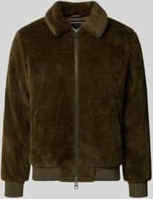 Guess Regular Fit Bomberjacke mit Zweiwege-Rei&szlig;verschluss