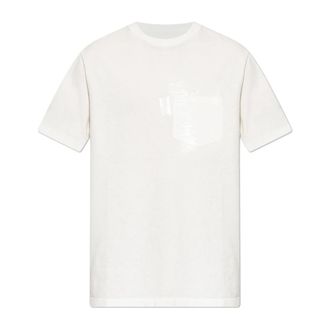 Maison Margiela Taped Cotton Jersey T-shirt - - Tops - Herren - Wei&szlig; - S