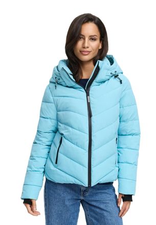 Marikoo Winterjacke Damen (XS-3XL) - Wasserabweisend, Warm, Kapuze abnehmbar, Winddicht - Steppjacke, Frauen - Stehkragen, 4 Taschen, verlängerter Zipper - Sk