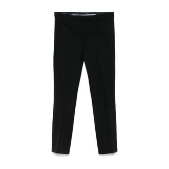 Max Mara Schwarze Crop Straight Hose Stilvolles Design - - Trousers - Damen - Schwarzk - XL