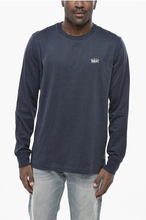 Diesel Cotton Crew Neck T-Shirt T-JUST-LS-SITUATION with Logo size Xxl