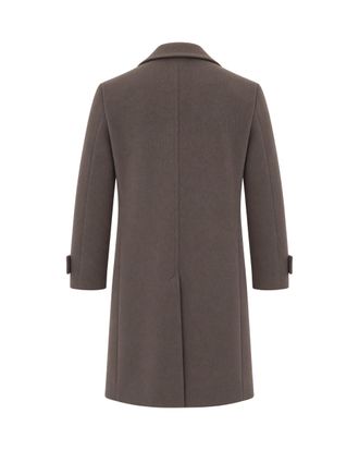 L.B.M. 1911 Double-Breasted Virgin Wool Coat - Brown