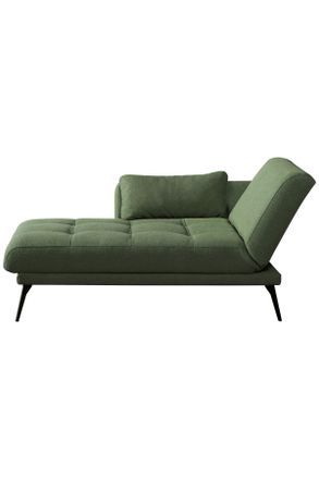 Novel R&eacute;camiere Amira, Dunkelgr&uuml;n, Textil, Uni, 200x85x106 cm, Fu&szlig;auswahl, Stoffauswahl, Liegefunktion, seitenverkehrt erh&auml;ltlich, Wohnzimmer, Sofas & Couch